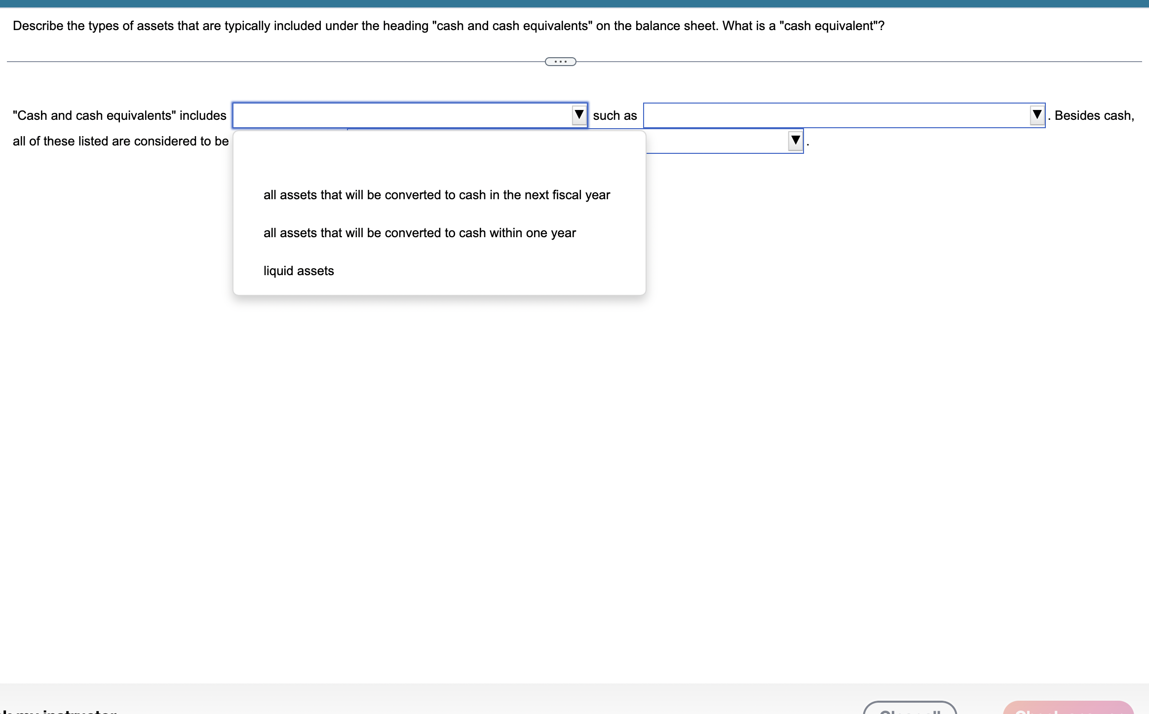 Solved "Cash and cash equivalents" includes all of these | Chegg.com