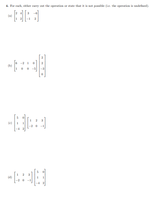 Solved [2142][3−1−62] [61−20100−5]⎣⎡22−30⎦⎤ | Chegg.com