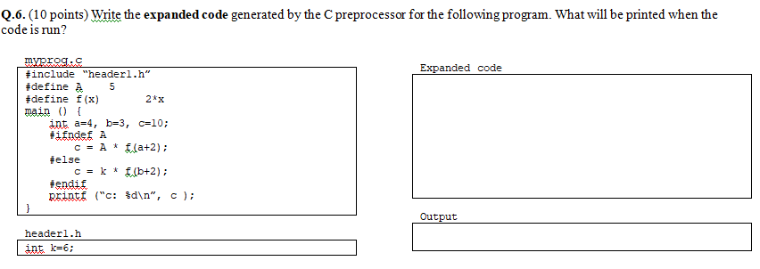 Solved 2.6. (10 points) Write the expanded code generated by | Chegg.com