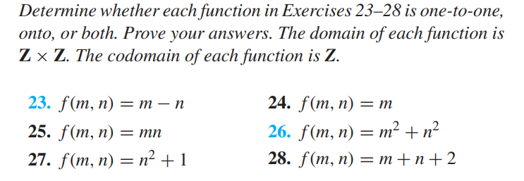 Solved Determine Whether Each Function In Exercises 23 28 Is