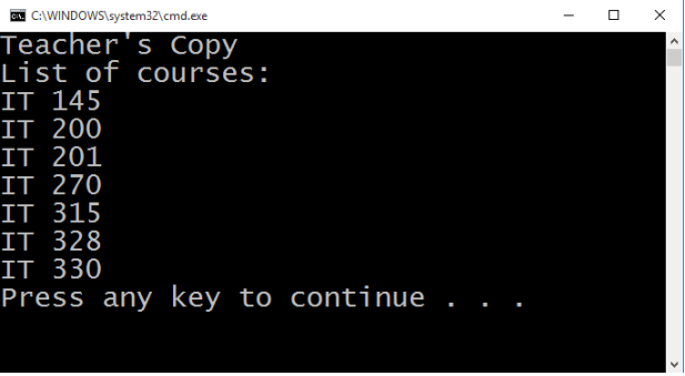Solved I Need Help Modifying This Code So That The Courses 