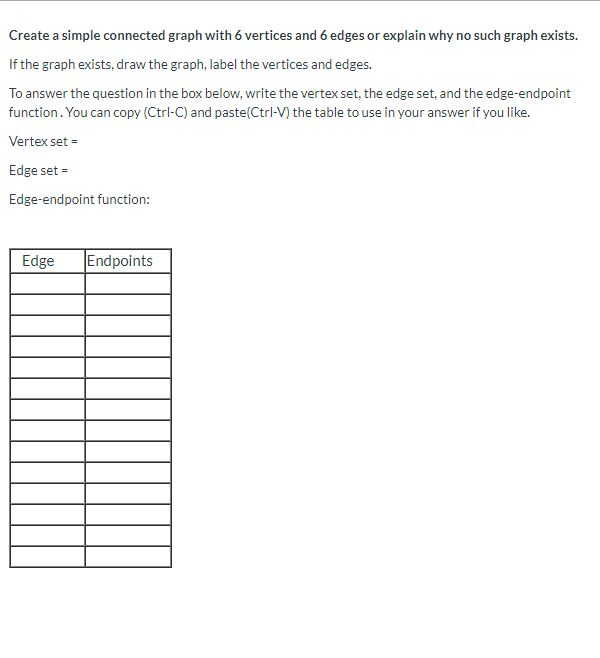 Solved Please clearly show vertex set, edge set, and | Chegg.com