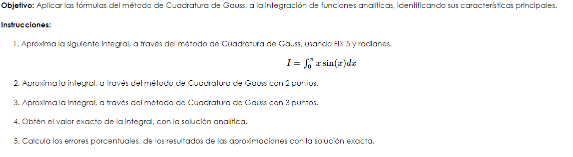 Solved Objetivo: Aplicar las fórmulas del método de | Chegg.com