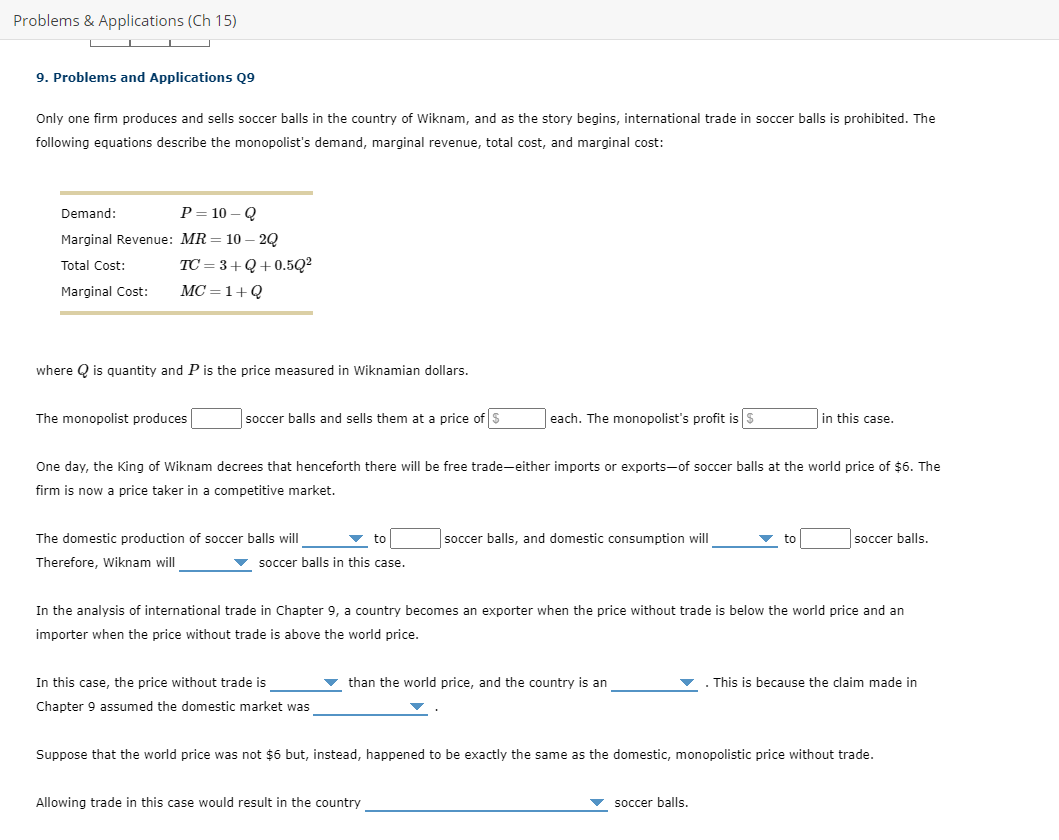 Solved Problems & Applications (Ch 15) 1 9. Problems and | Chegg.com