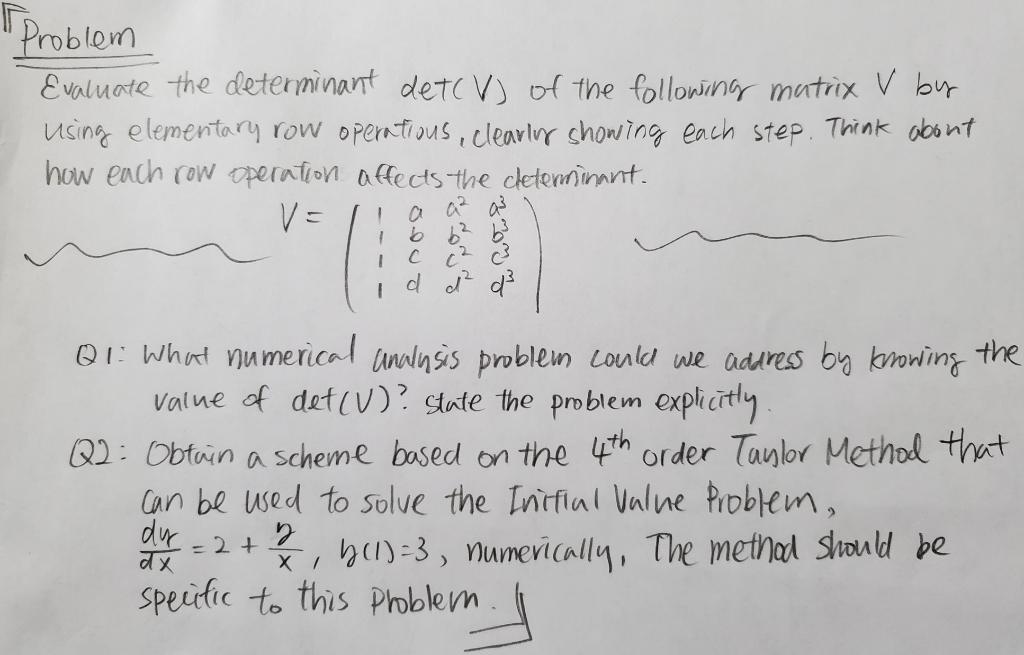 Solved Will rate ASAP. Solve the numerical analysis problem | Chegg.com
