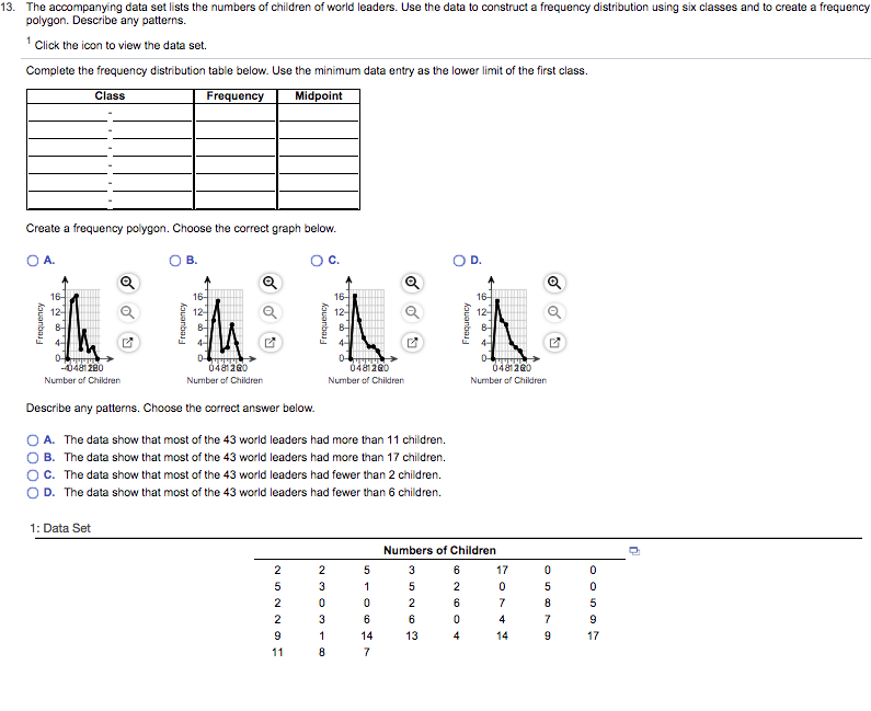 Solved 11. Construct a frequency distribution for the given | Chegg.com