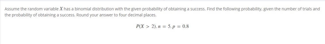 Solved Assume The Random Variable X Has A 9965