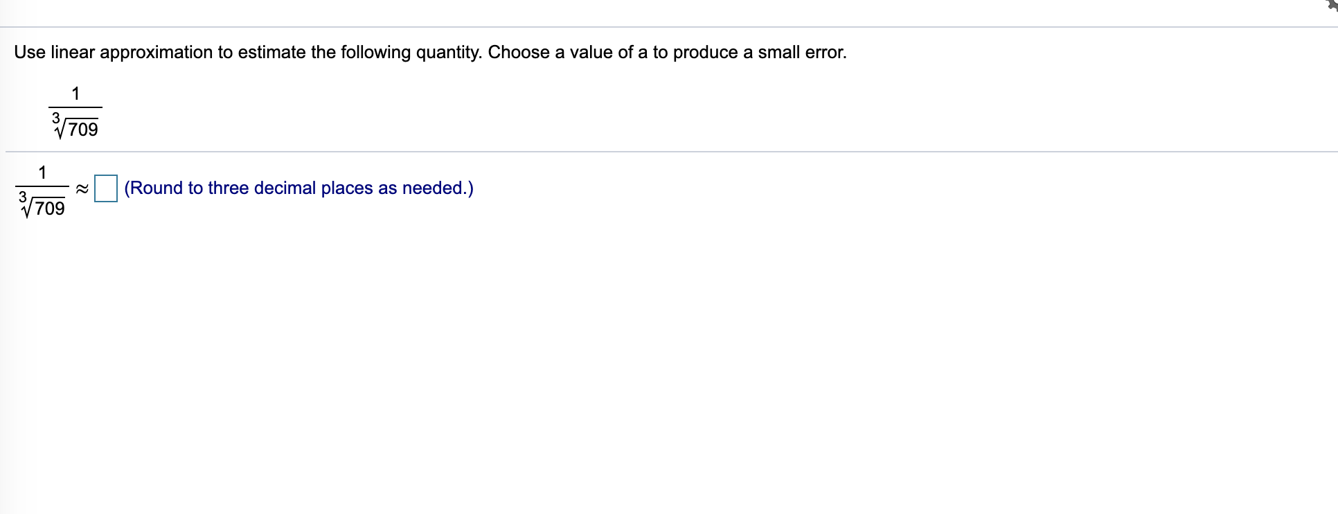 Solved Use linear approximation to estimate the following | Chegg.com