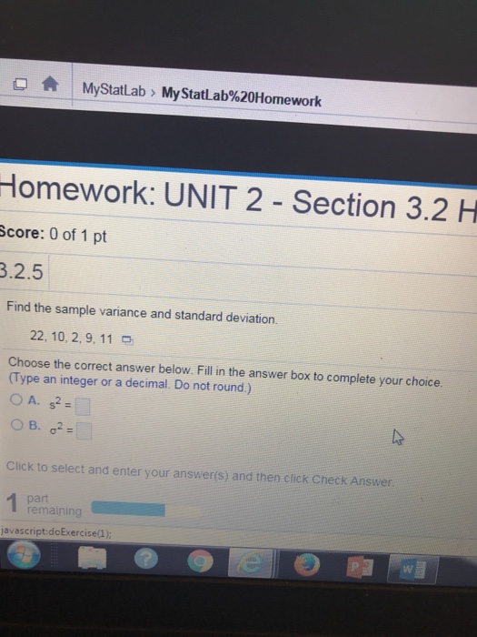 Solved 肏1 Mystatlab Mystatlab 20homework Homework Unit 2