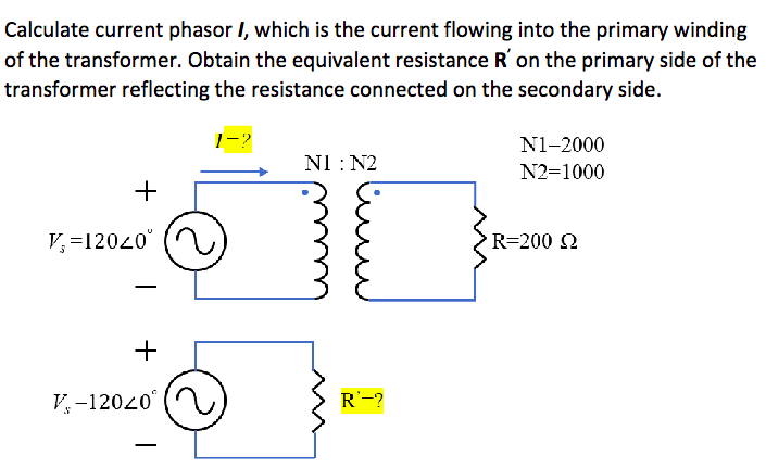 Solved Calculate current phasor I, which is the current | Chegg.com