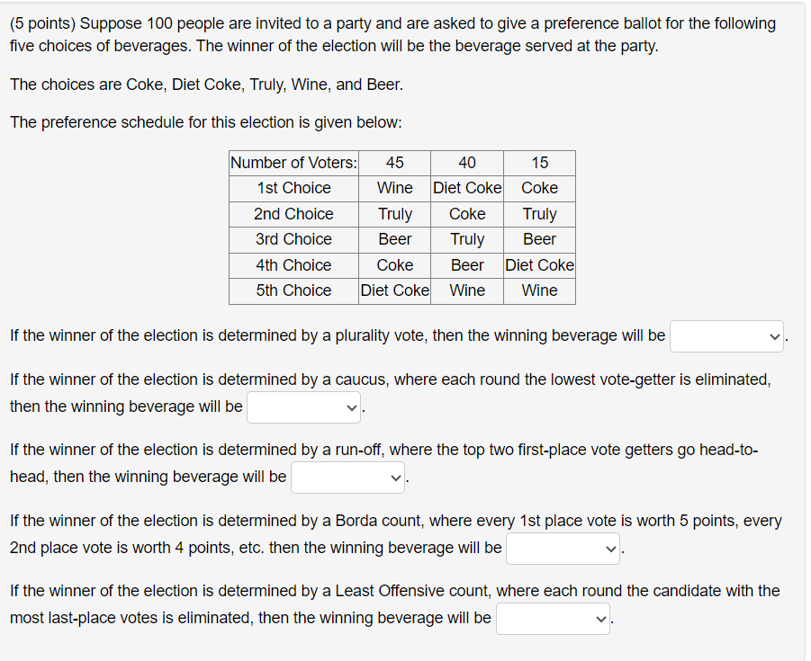 Solved (5 points) Suppose 100 people are invited to a party | Chegg.com