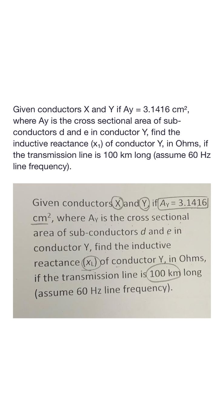 Given conductors X and Y if Ay=3.1416 cm2, where Ay | Chegg.com
