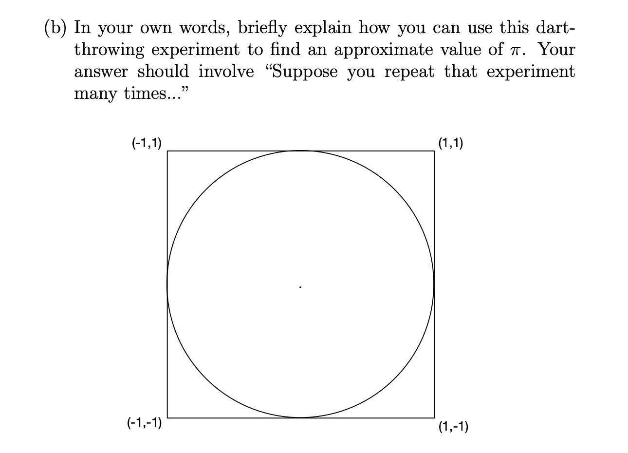 Problem 3: Take the unit circle (circle of radius 1 ) | Chegg.com