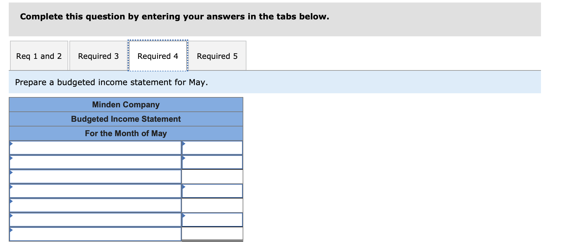 Solved Problem 8-19 (Static) Cash Budget; Income Statement; | Chegg.com