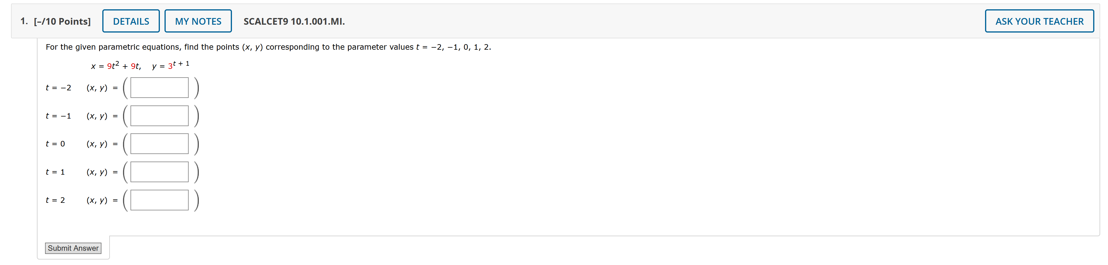 Solved For the given parametric equations, find the | Chegg.com