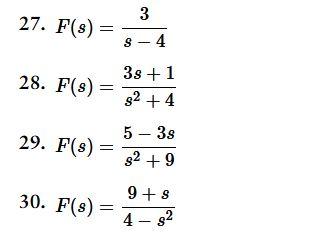 Solved Use the transforms in Fig. 7.1.2 to find the inverse | Chegg.com