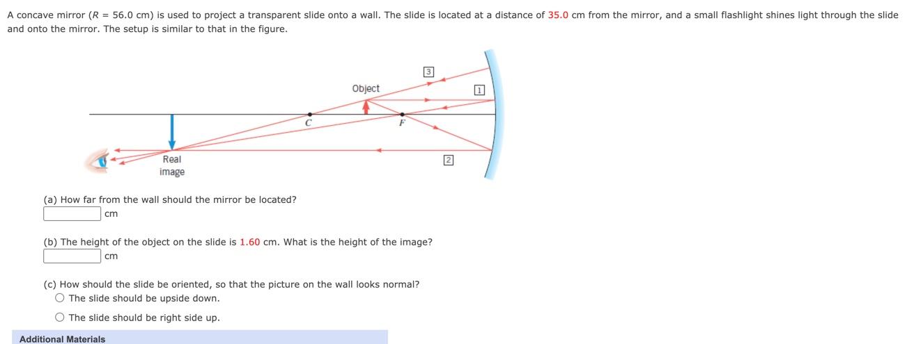 Solved When an object is located very far away from a convex | Chegg.com