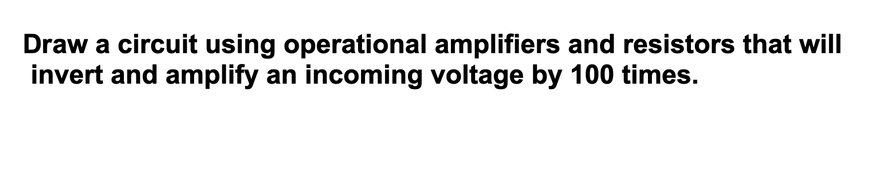 Solved Draw a circuit using operational amplifiers and | Chegg.com