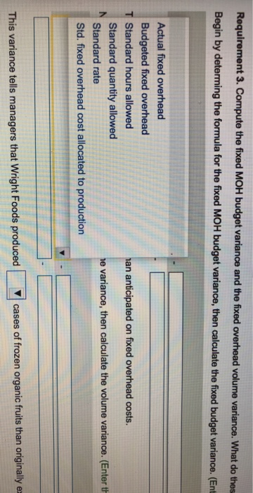 Requirements 1. 2. 3. How much variable overhead | Chegg.com