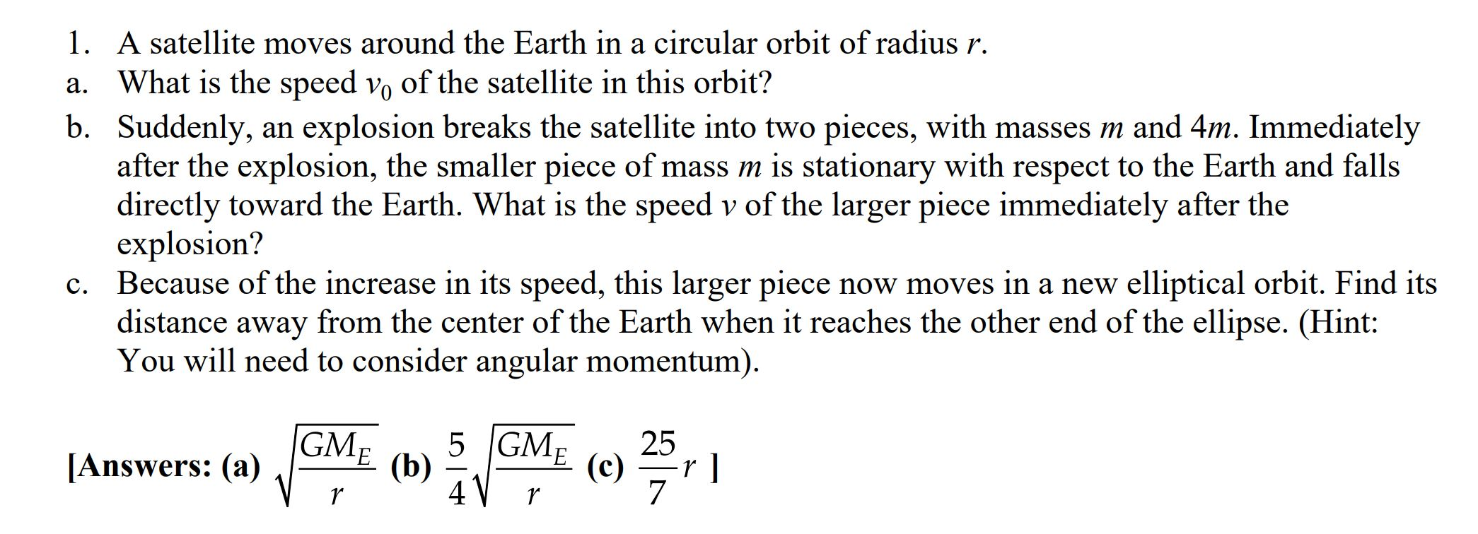 Satellite Moves Around The Earth In A Circular Orbit The Earth Images