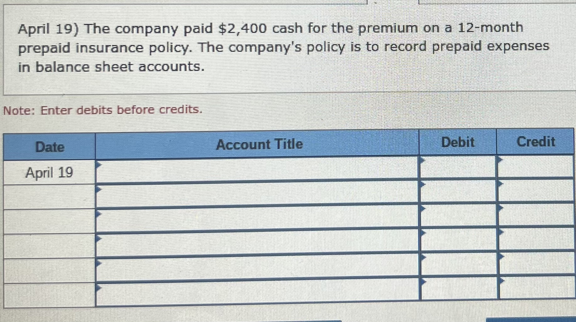 Solved The financial statements report the cumulative impact | Chegg.com