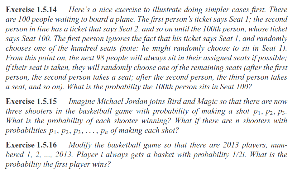 Solved Exercise 1.5.14 Here's a nice exercise to illustrate | Chegg.com