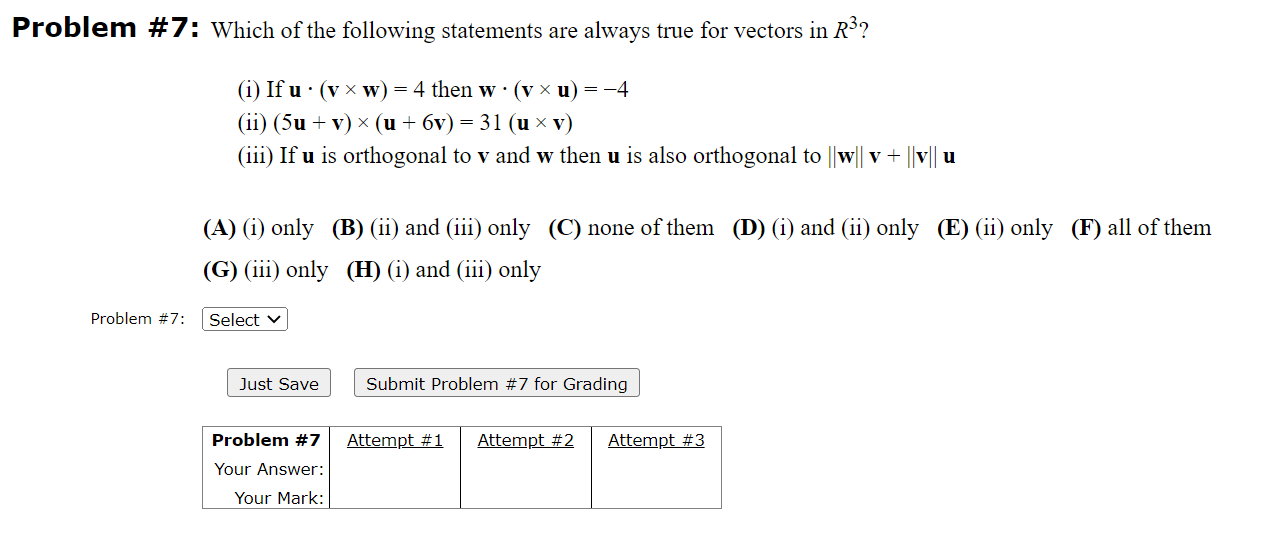 Solved roblem \#7: Which of the following statements are | Chegg.com