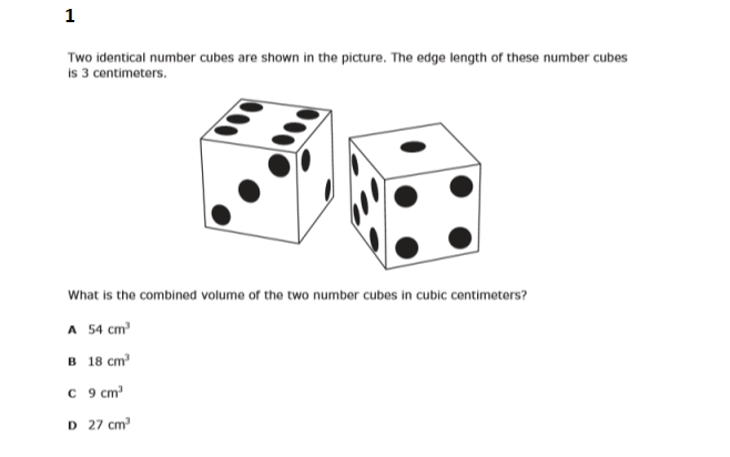 Solved 1 Two identical number cubes are shown in the | Chegg.com