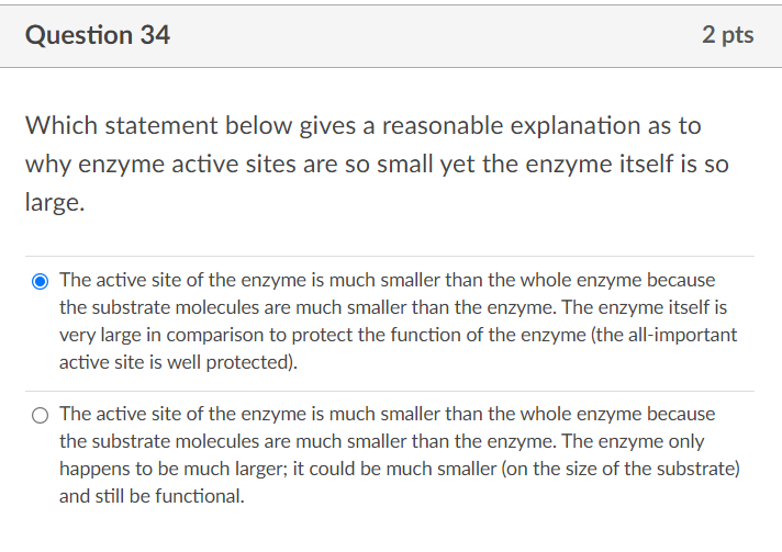 Solved Which statement below gives a reasonable explanation | Chegg.com