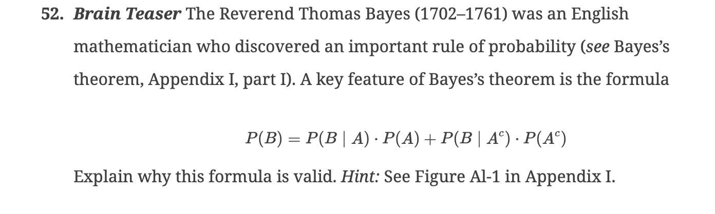 Solved Brain Teasers Assume A and B are events such that | Chegg.com Solved Brain Teasers Assume A and B are events such that | Chegg.com
