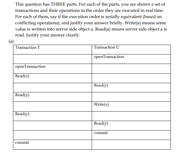 Solved This question has THREE parts. For each of the parts, | Chegg.com