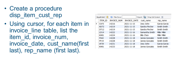 Solved Hello, I am creating a procedure but it will not run | Chegg.com