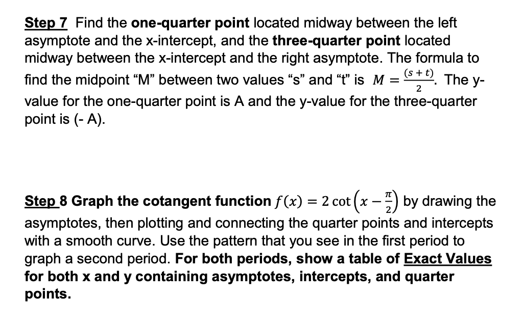 Solved (3) Sketch 2 periods of the function f(x)=2cot(x−2π) | Chegg.com