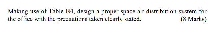 Solved Making use of Table B4, design a proper space air | Chegg.com