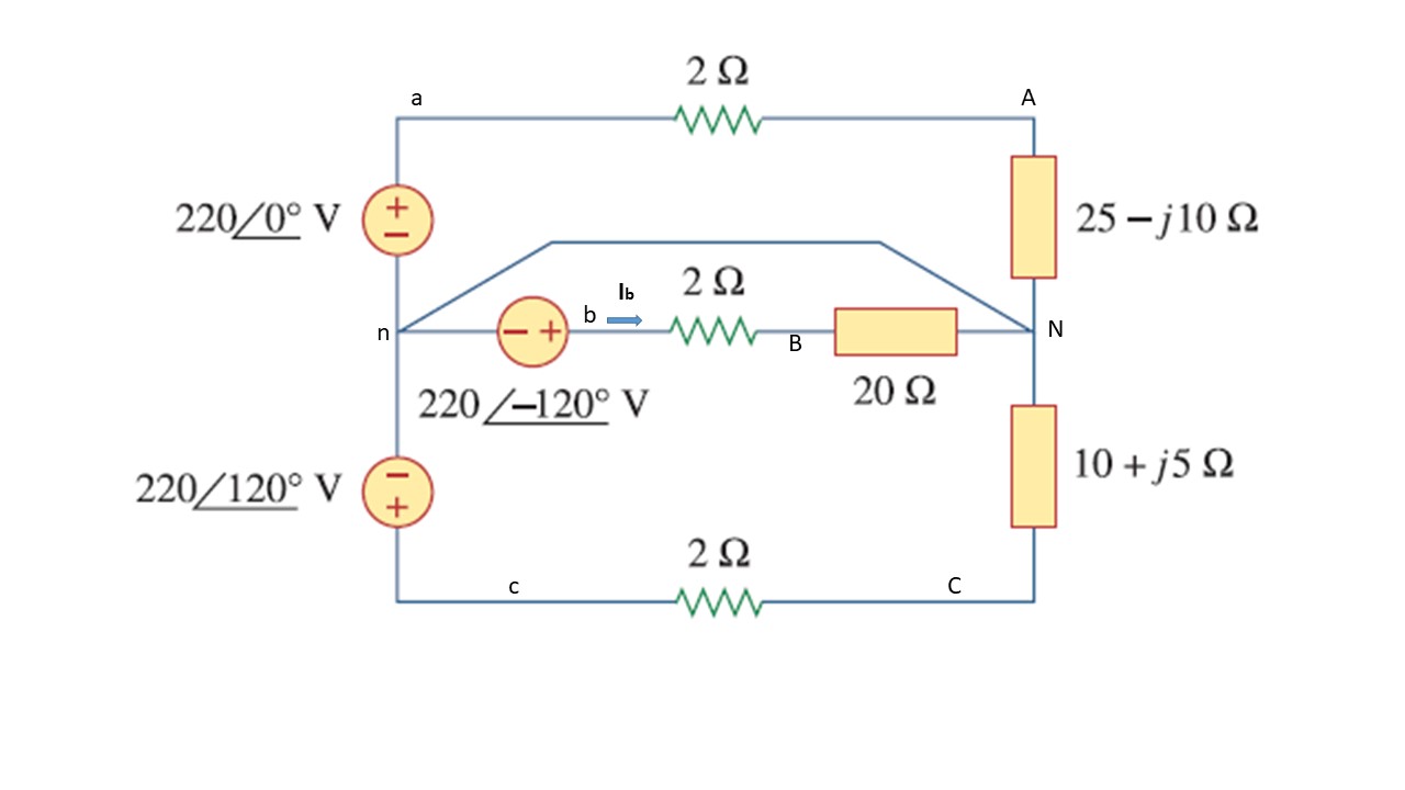 Solved Determine the current flowing through the neutral | Chegg.com