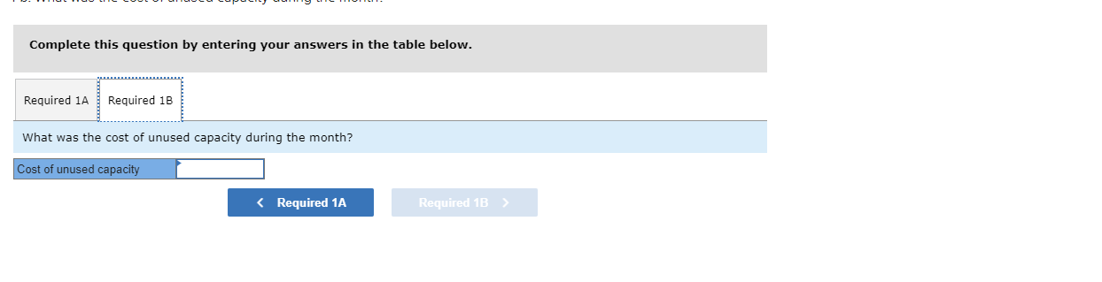 Solved Exercise 2B-1 (Algo) Overhead Rate Based on Capacity | Chegg.com