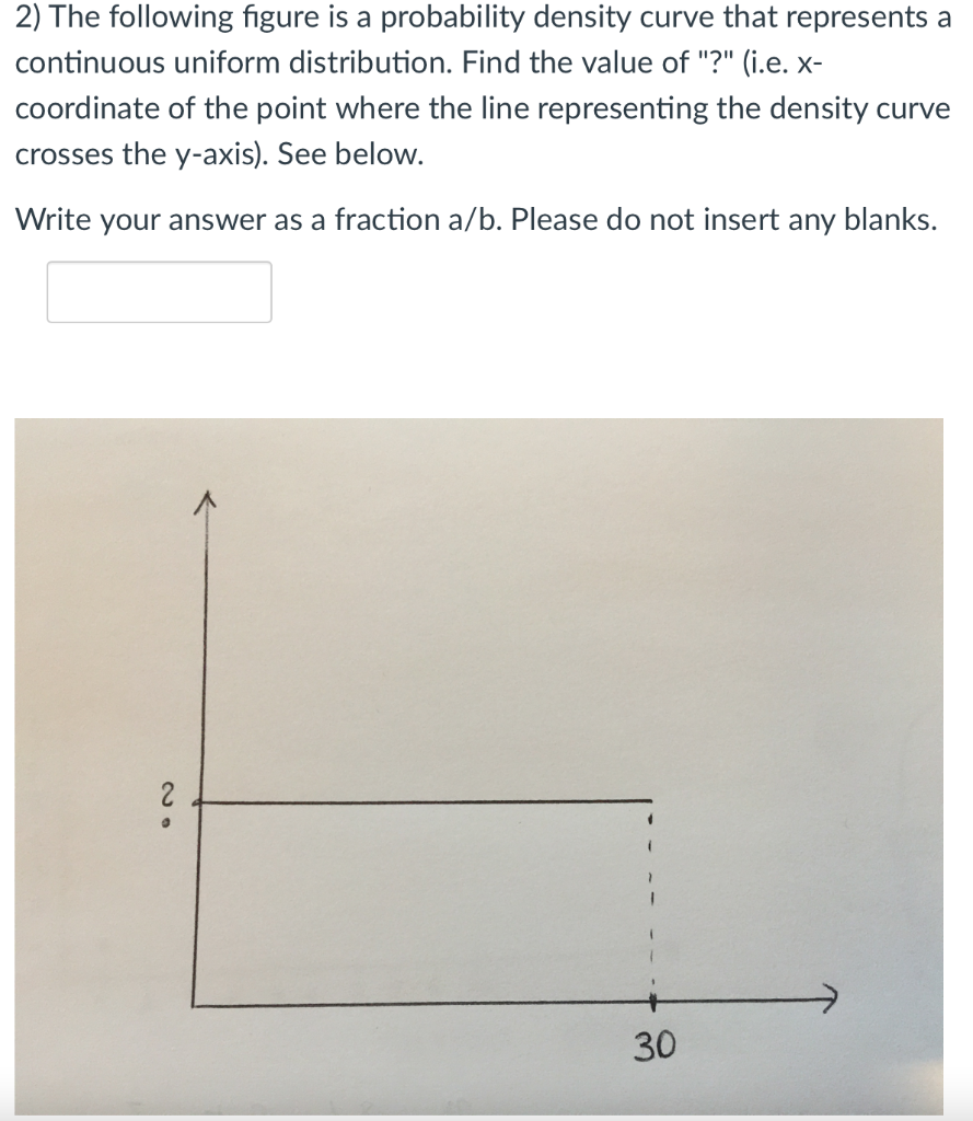 Solved 2) The following figure is a probability density | Chegg.com