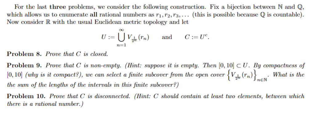 Solved For the last three problems, we consider the | Chegg.com