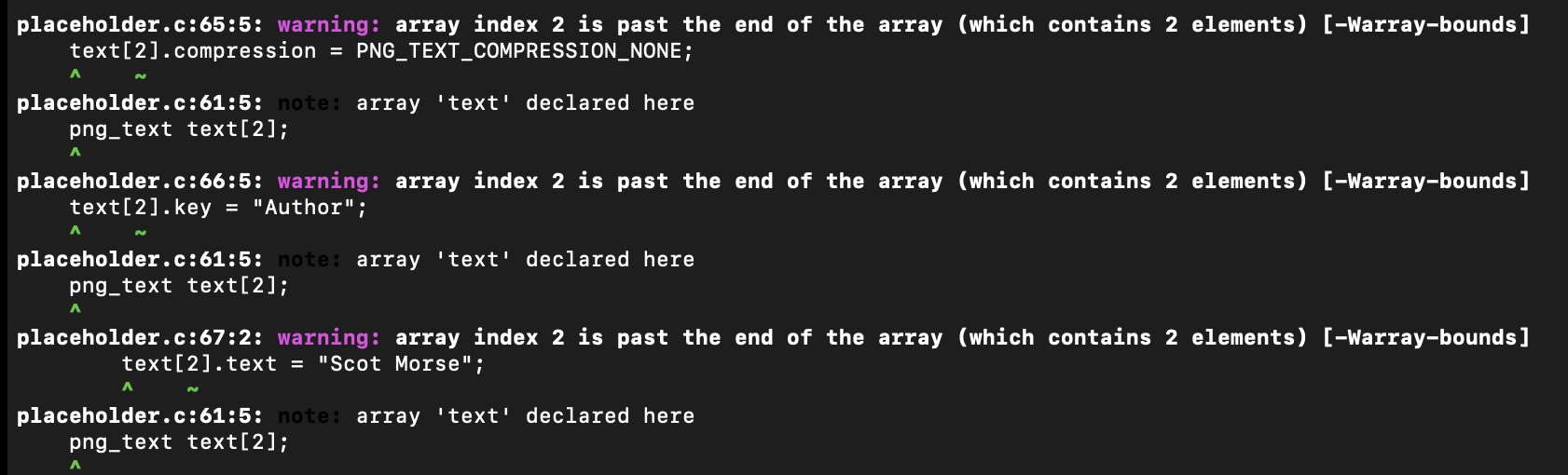 Solved When I run the C code I get 3 Warning Messages. And | Chegg.com