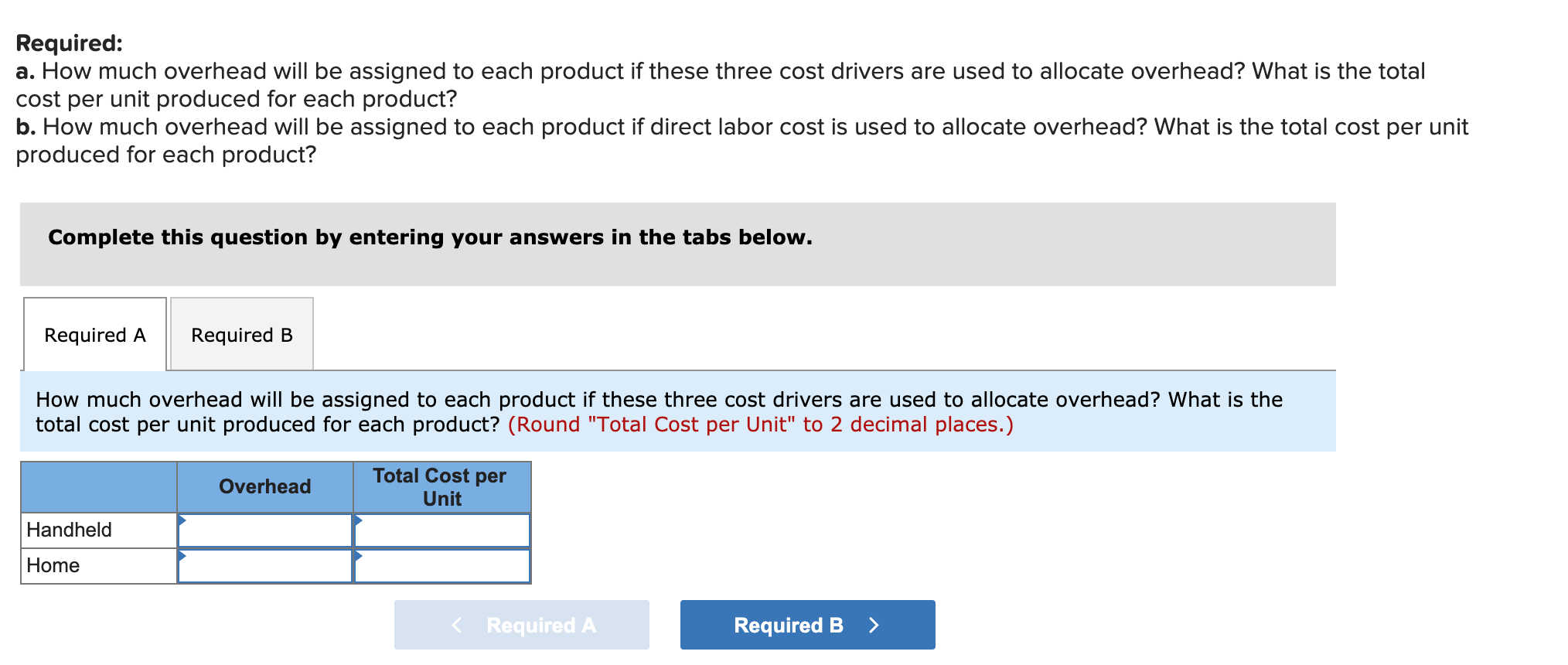 Solved Exercise 9-43 (Algo) Activity-Based versus | Chegg.com