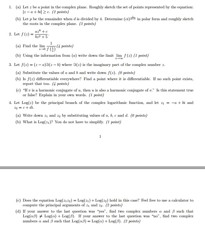 Solved Answer me these question. Here. [a=2, b=3, c=6, d=3] | Chegg.com