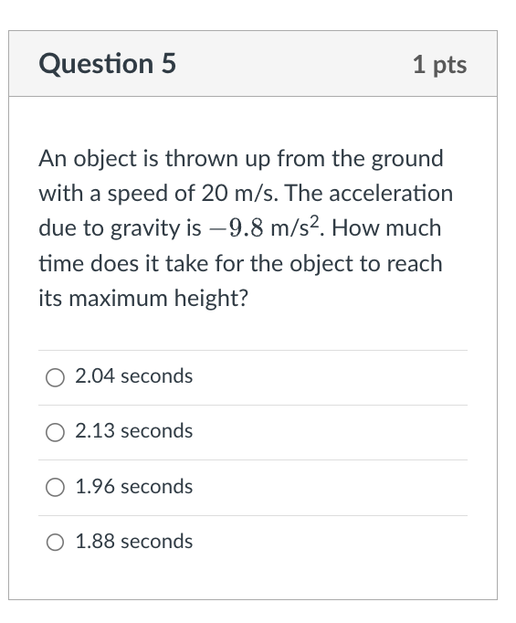 Solved An object is thrown up from the ground with a speed | Chegg.com