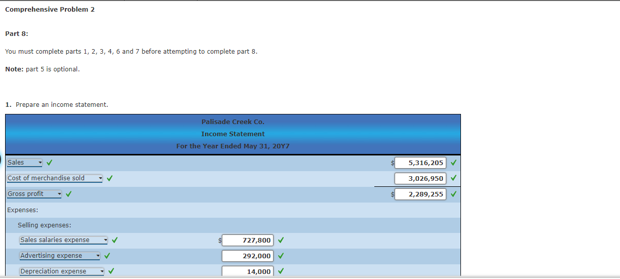Comprehensive Problem 2 Part 1 and Part | Chegg.com
