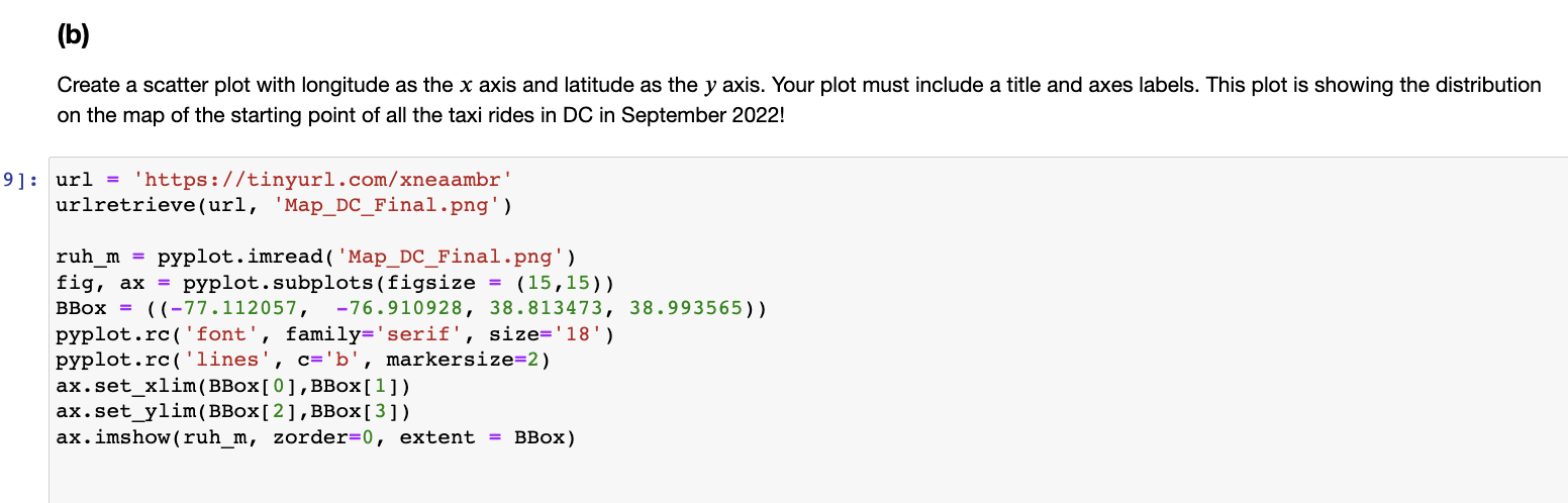 Solved 2. Analysis and visualization with taxi data In this | Chegg.com