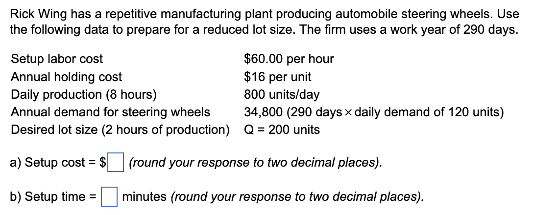 Solved Is the correct answer for a) $9.20 …. OR …. $7.82 | Chegg.com