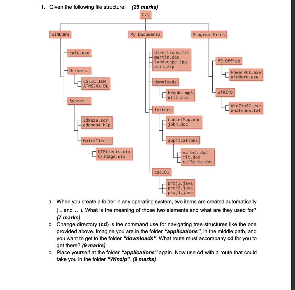 Solved proj3.java a. When you create a folder in any | Chegg.com