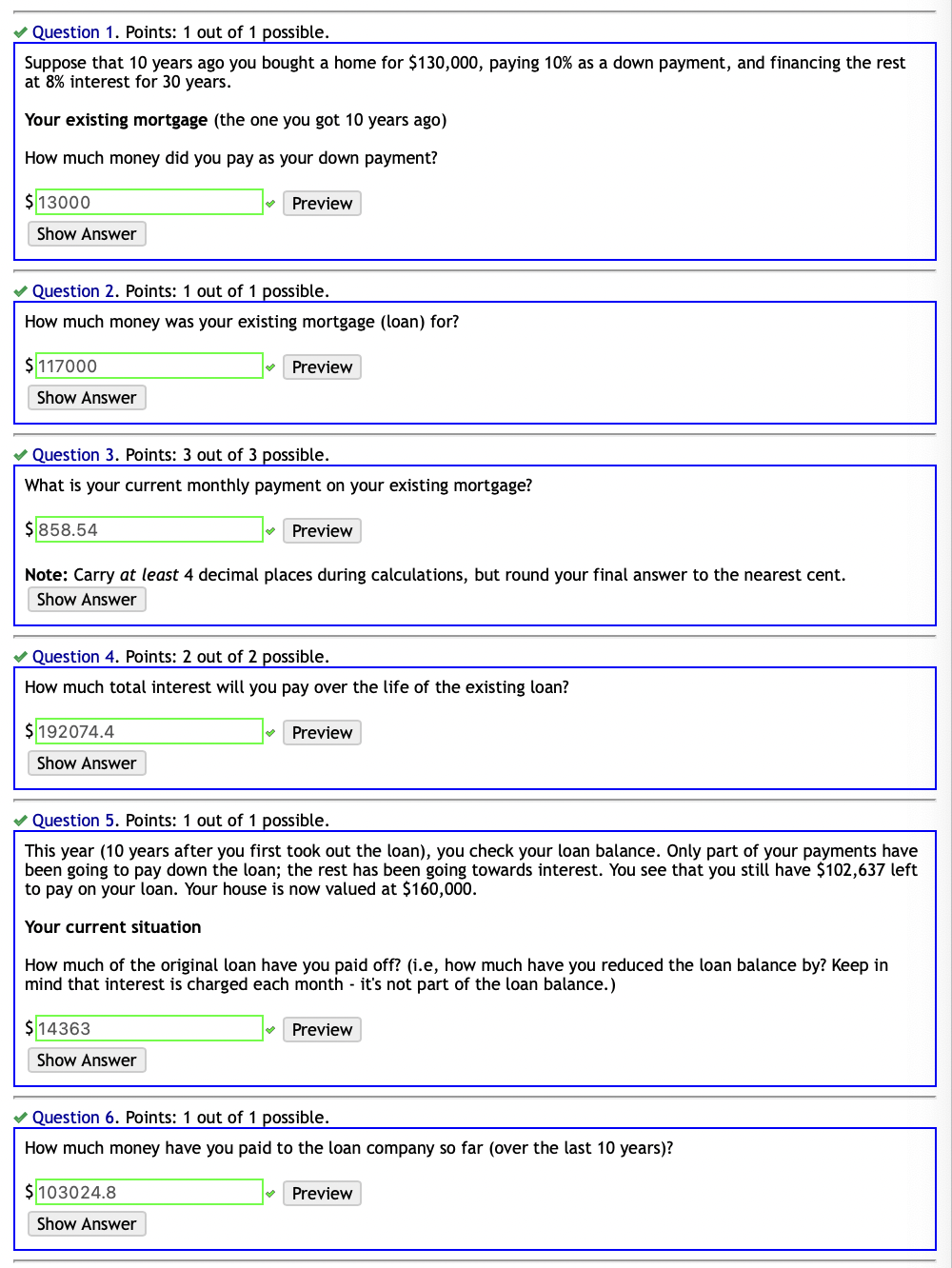 Solved Question 1. Points: 1 out of 1 possible. Suppose that | Chegg.com