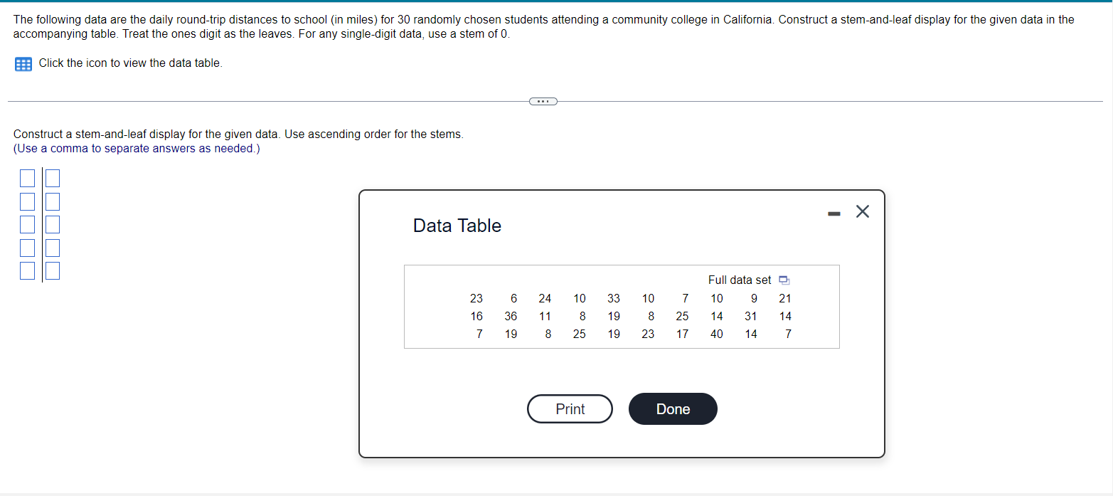 Solved accompanying table. Treat the ones digit as the | Chegg.com
