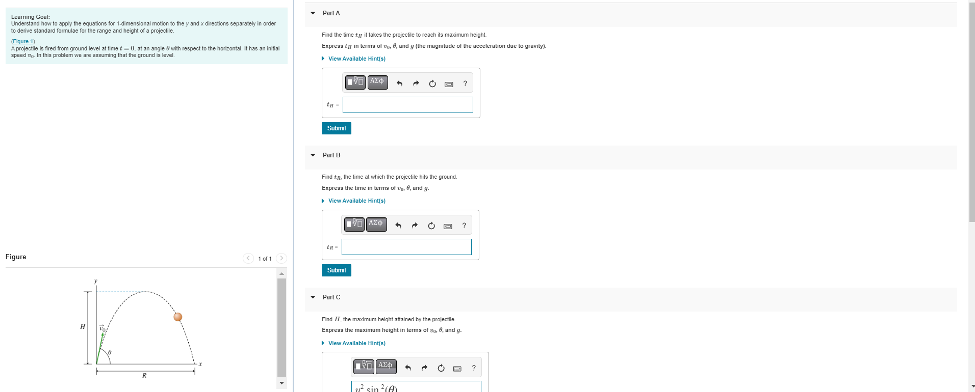 Solved Learning Goal: Understand how to apply the equations | Chegg.com