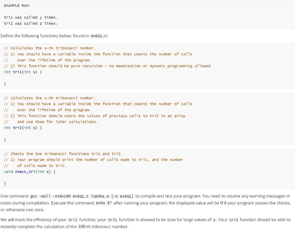 Solved Part 1: Program organization, recursive calls where | Chegg.com